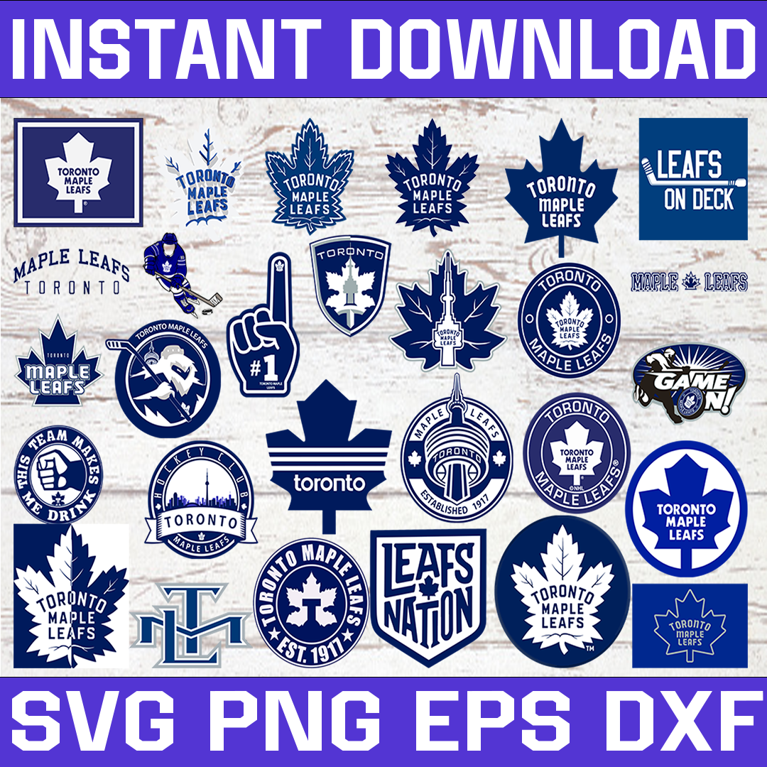 Bundle 28 Files Toronto Maple Leafs Hockey Team Svg, Toronto | Inspire ...