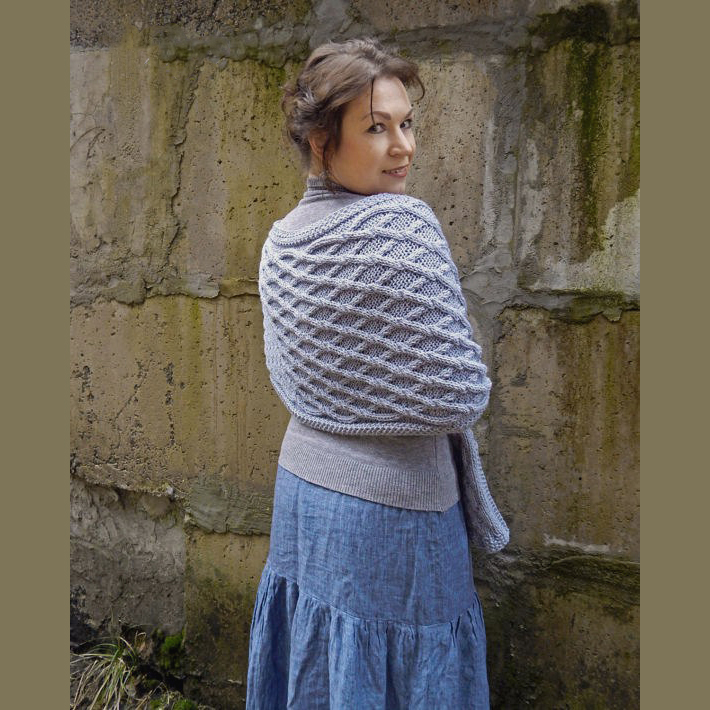 Cottagecore Chunky Knit Poncho Aran Cable Capelet Hand knitt | Inspire ...