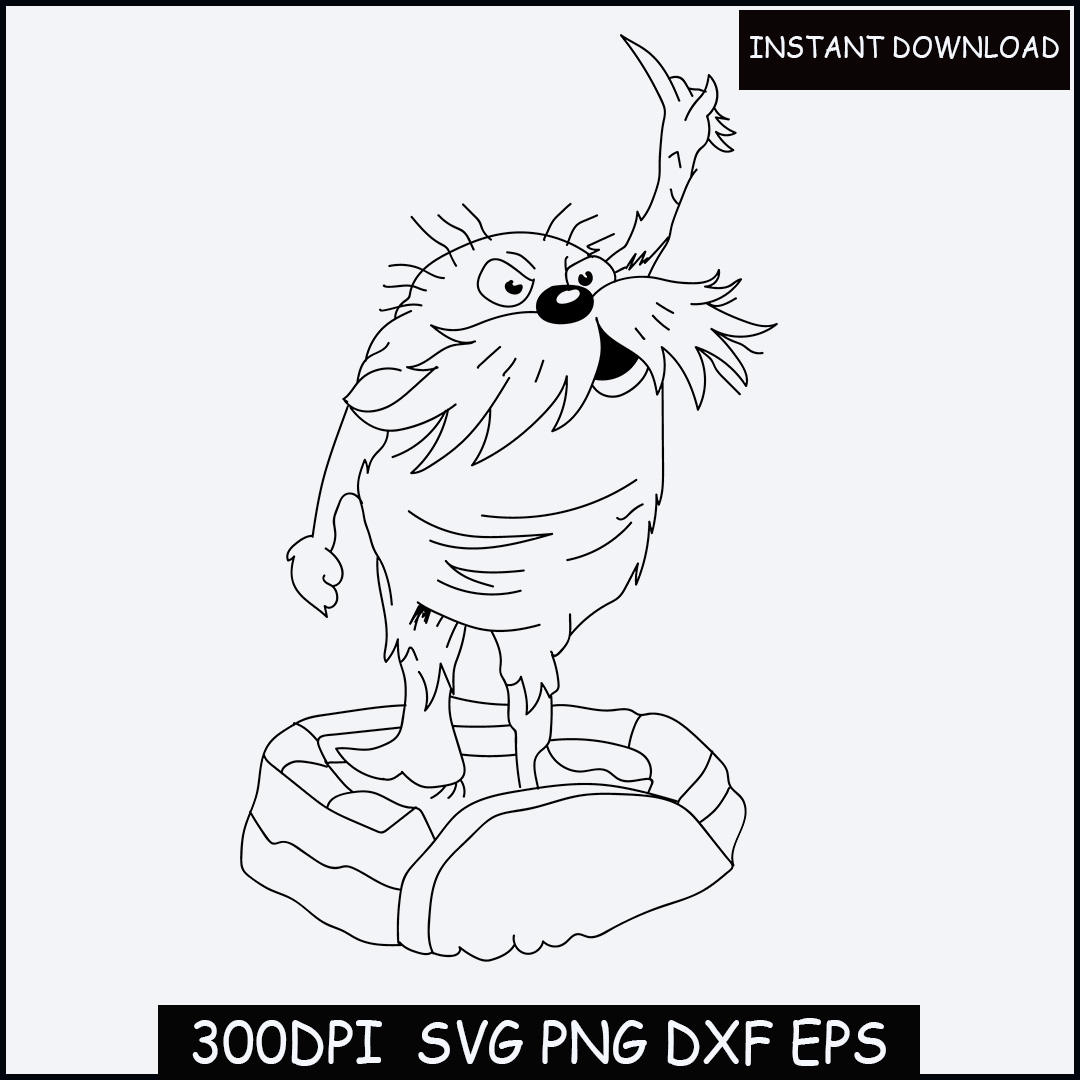 Dr Seuss the Lorax- Dr Seuss-Design Download-PNG-JPG, SVG | Inspire Uplift