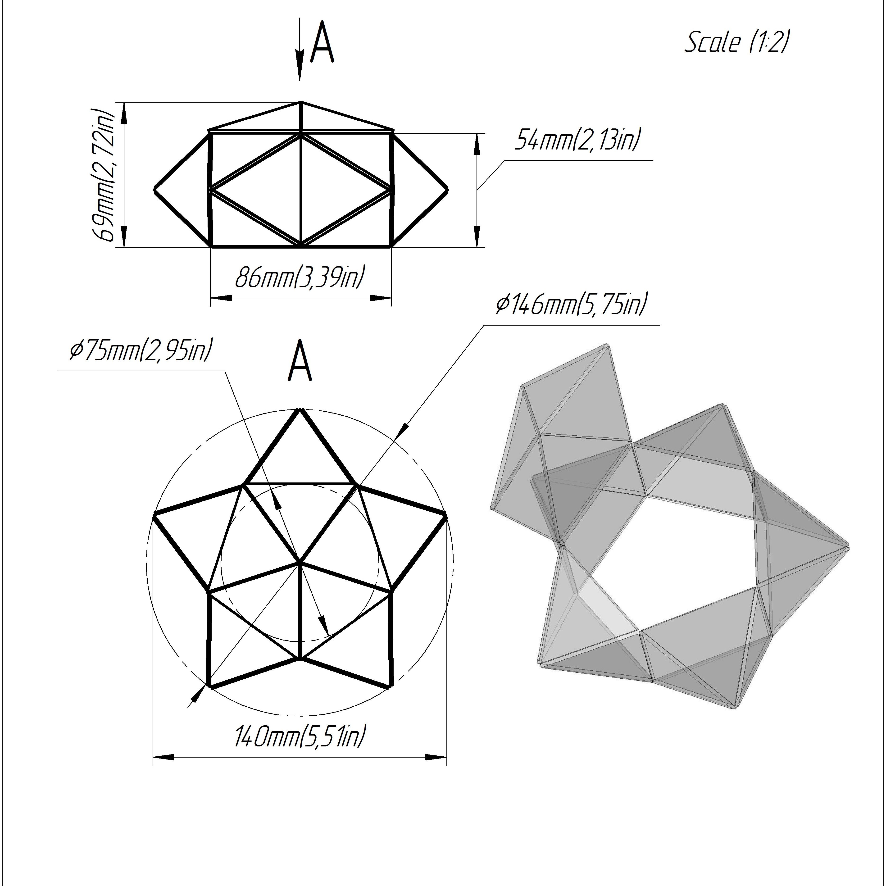 Project 259. Stained glass printable pattern. Brillant3d | Inspire Uplift