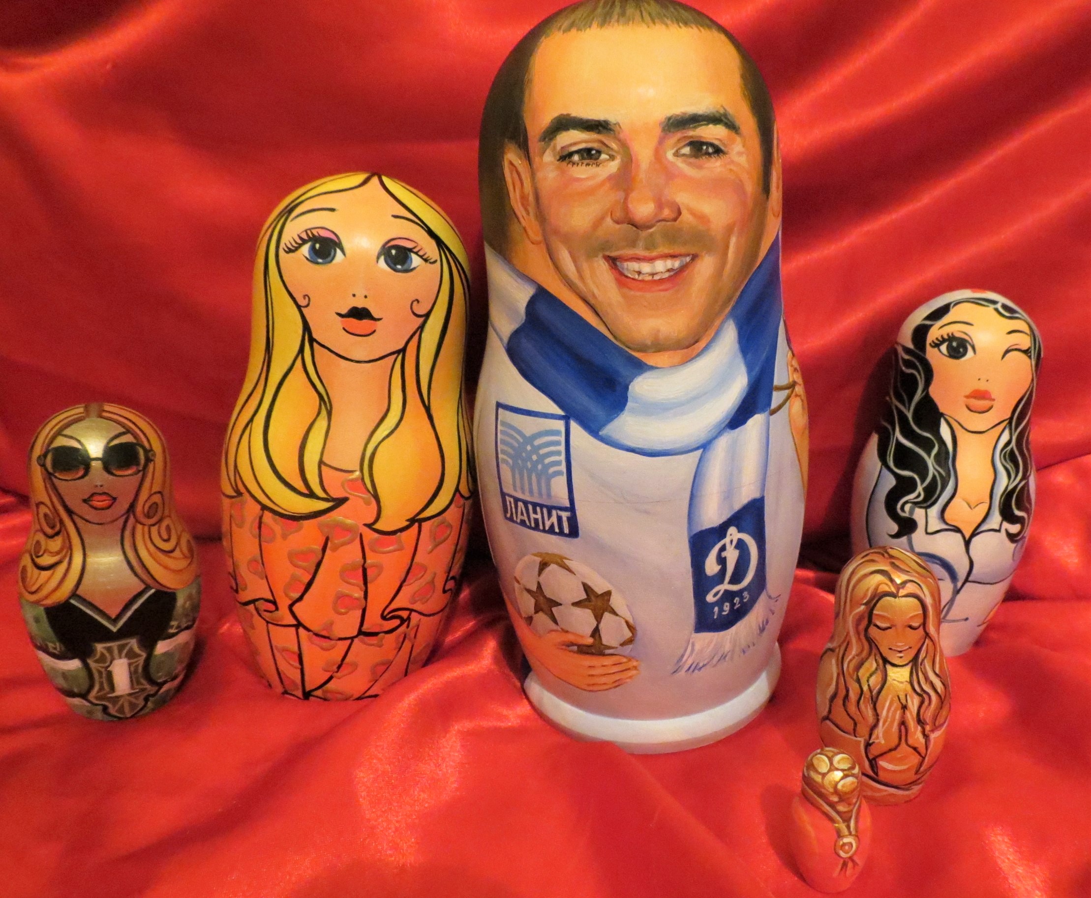 Man portrait matryoshka doll by photo CFO gift - custom Russ | Inspire ...