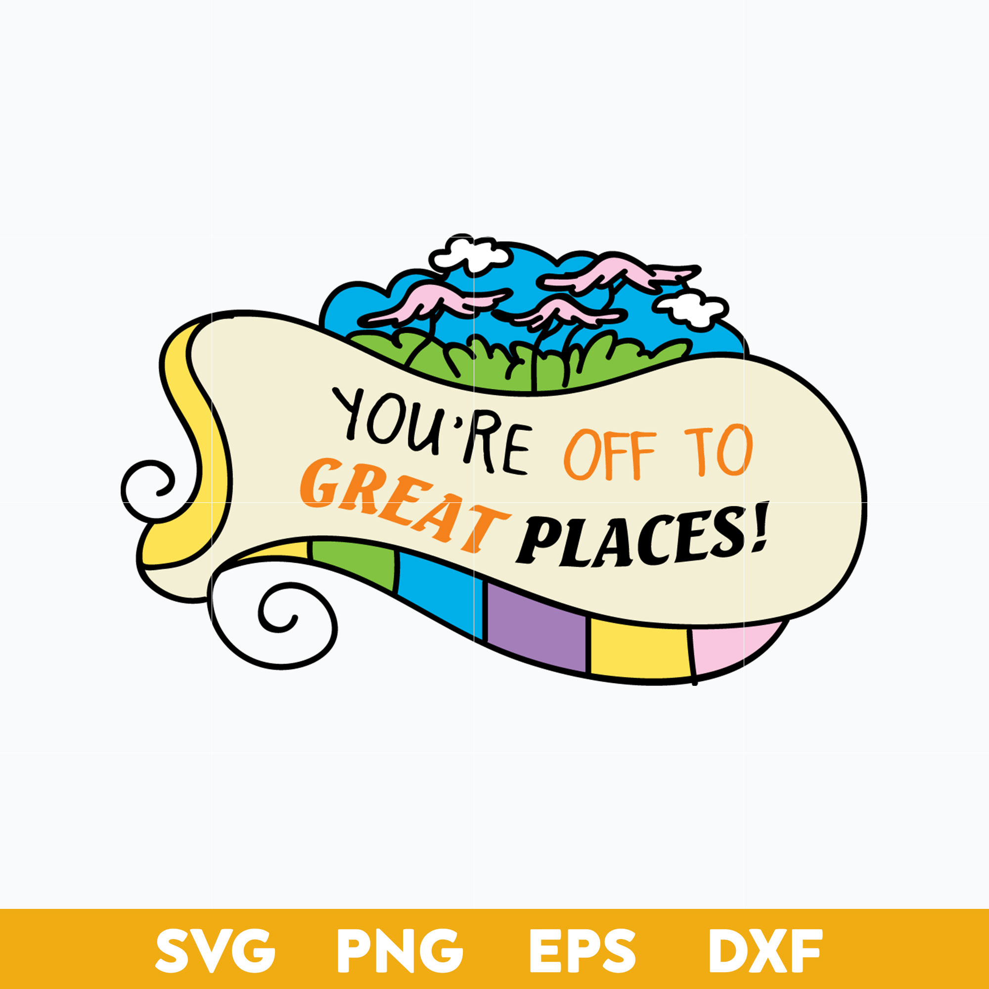 You're Off to Great Places Svg, Dr.Seuss Svg, Dr.Seuss Quot | Inspire ...