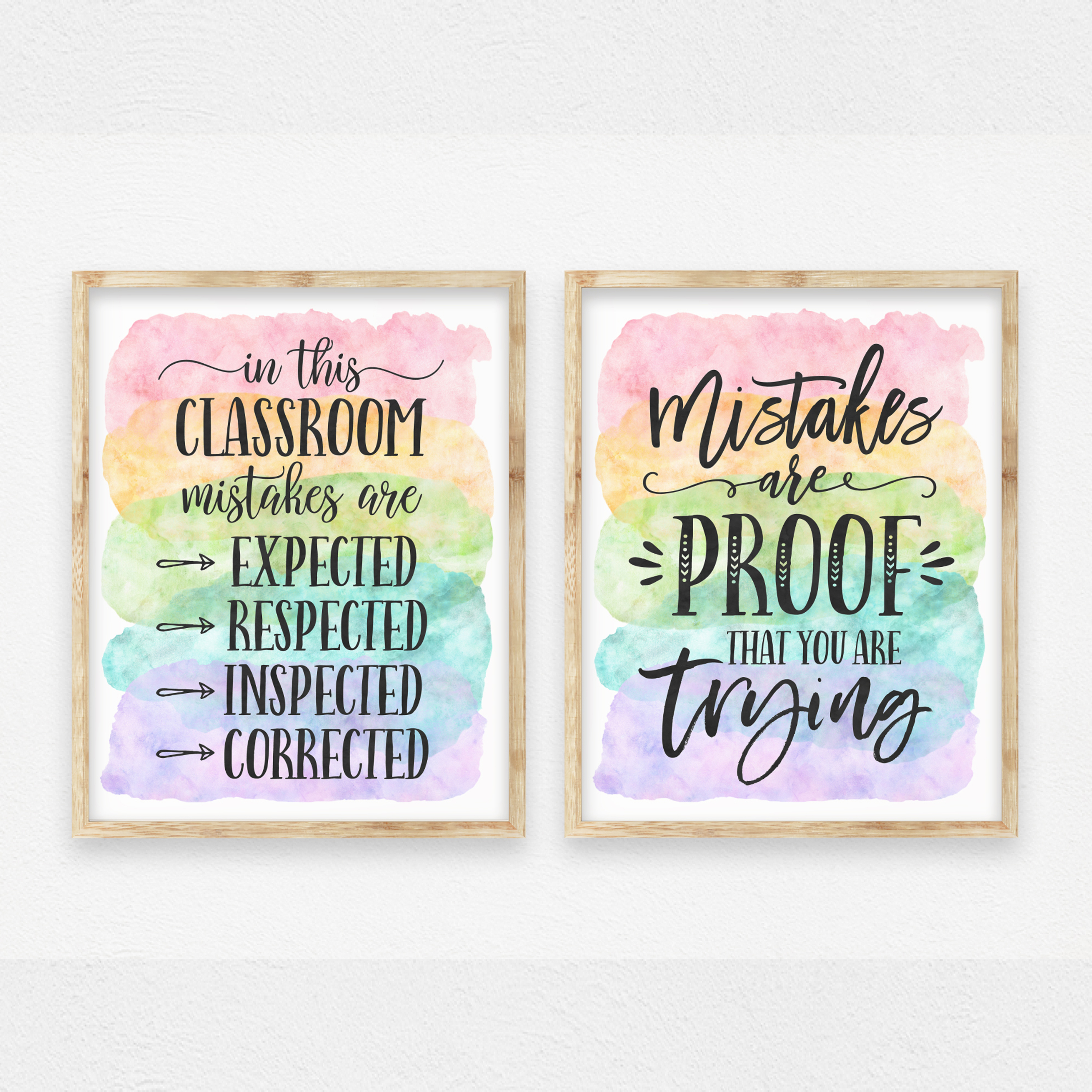 Mistakes Are Proof That You Are Trying Poster