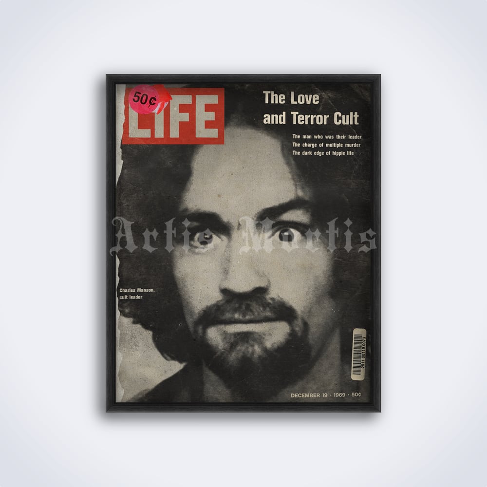 Charles Manson vintage magazine cover, photo, portrait, true | Inspire ...