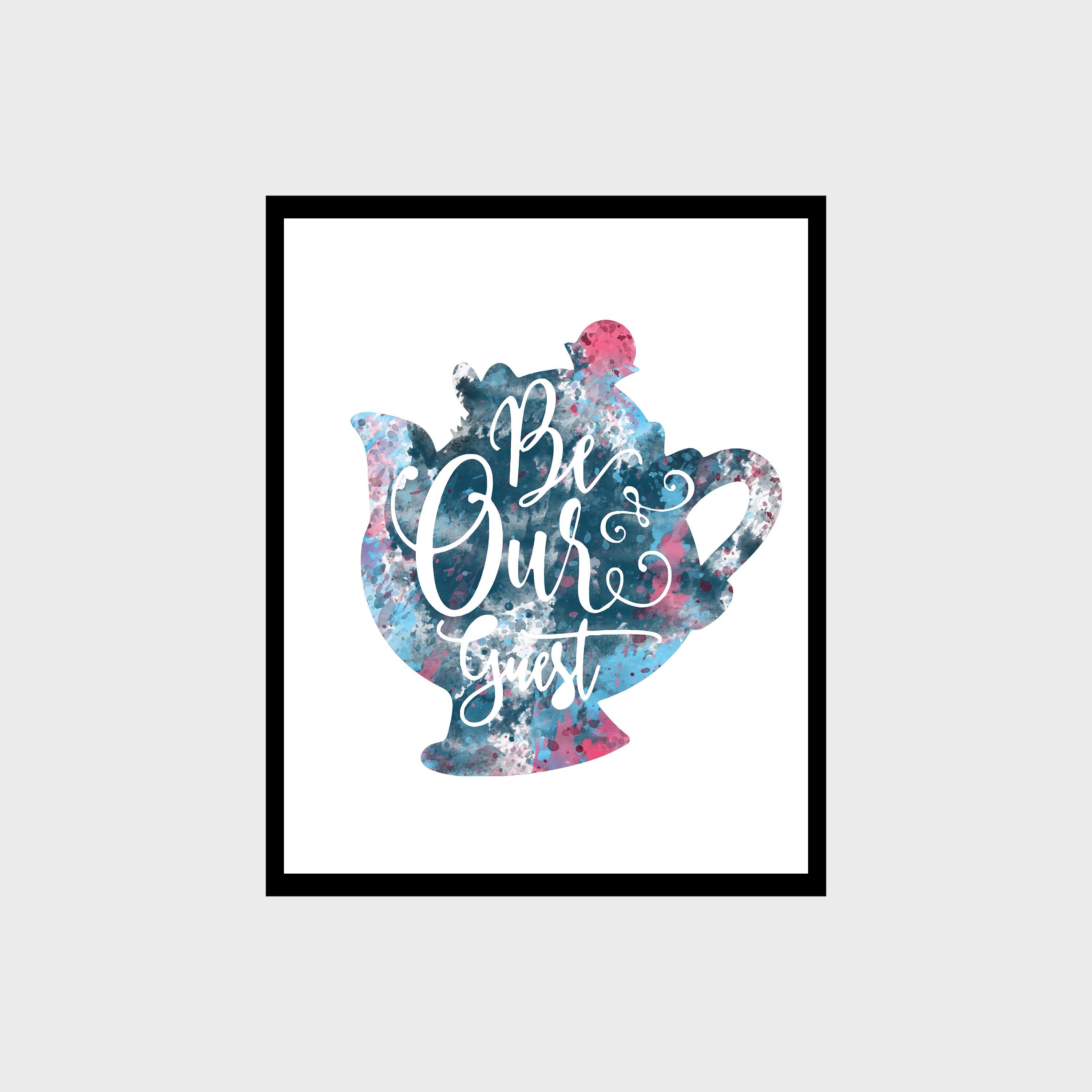 Beauty and the Beast Disney Art Print Digital Files decor nu | Inspire ...