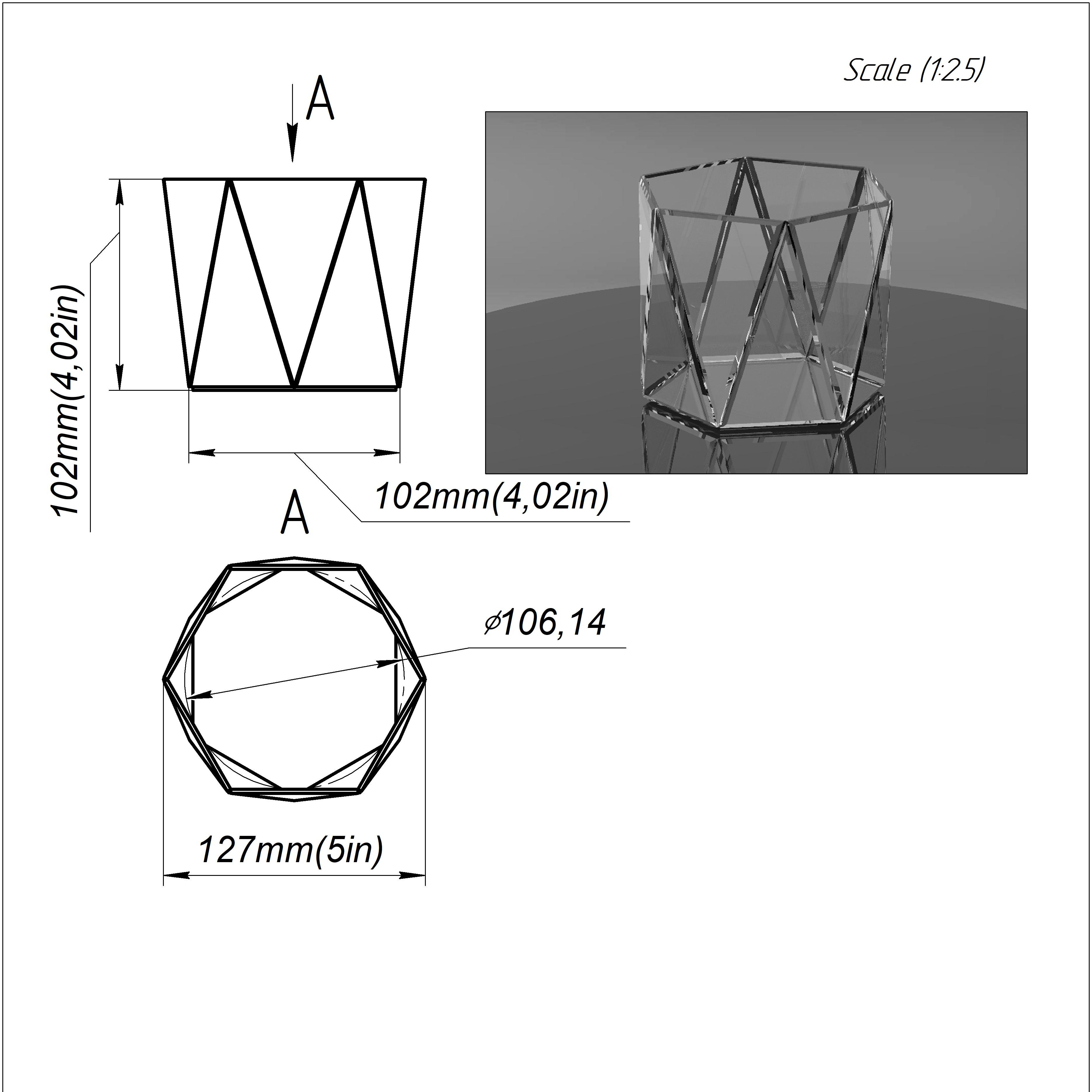 Project 271. Stained glass printable pattern. Brillant3d - Inspire Uplift