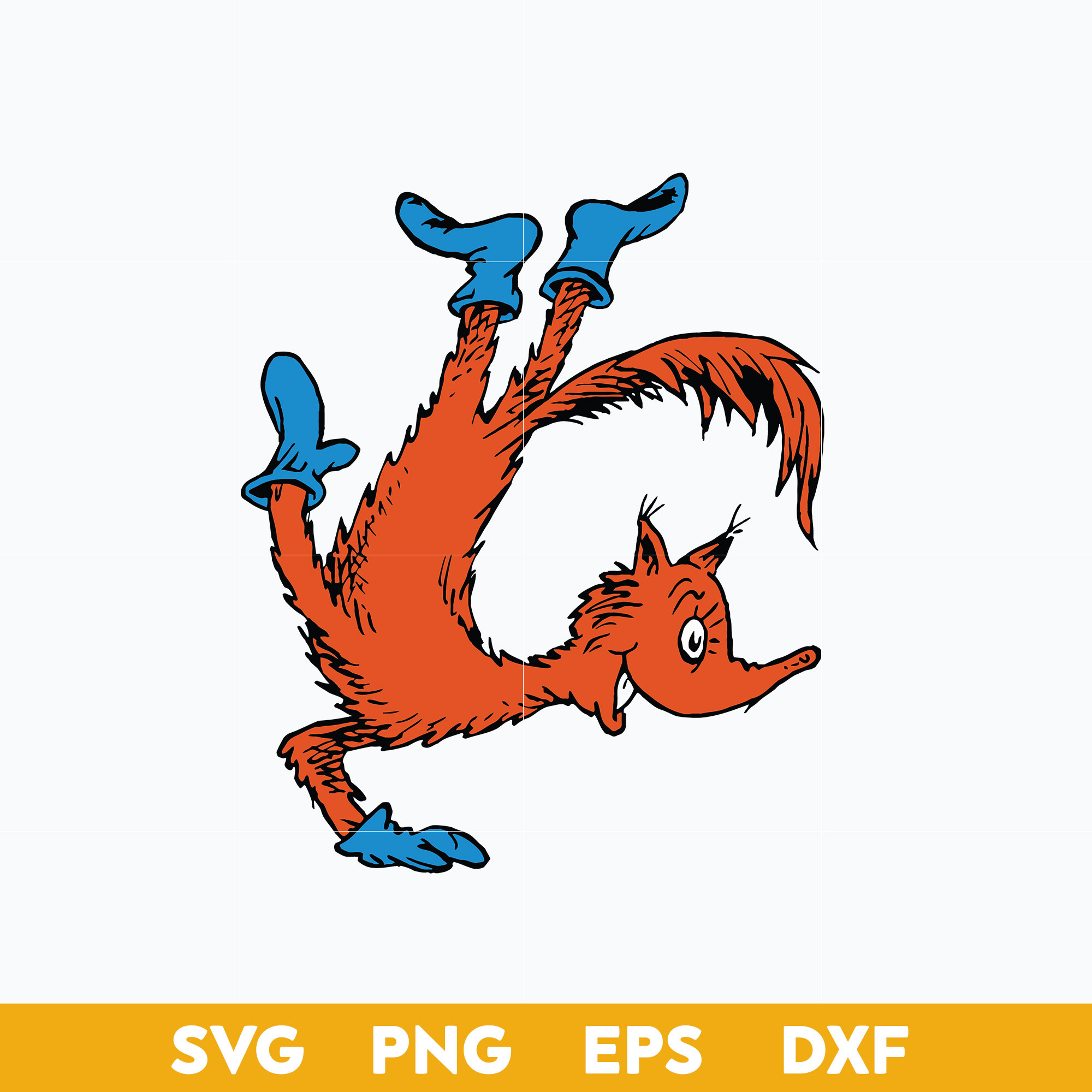Fox in Socks Svg, Dr.Seuss Svg, Dr.Seuss Clipart, Dr.Seuss C | Inspire ...
