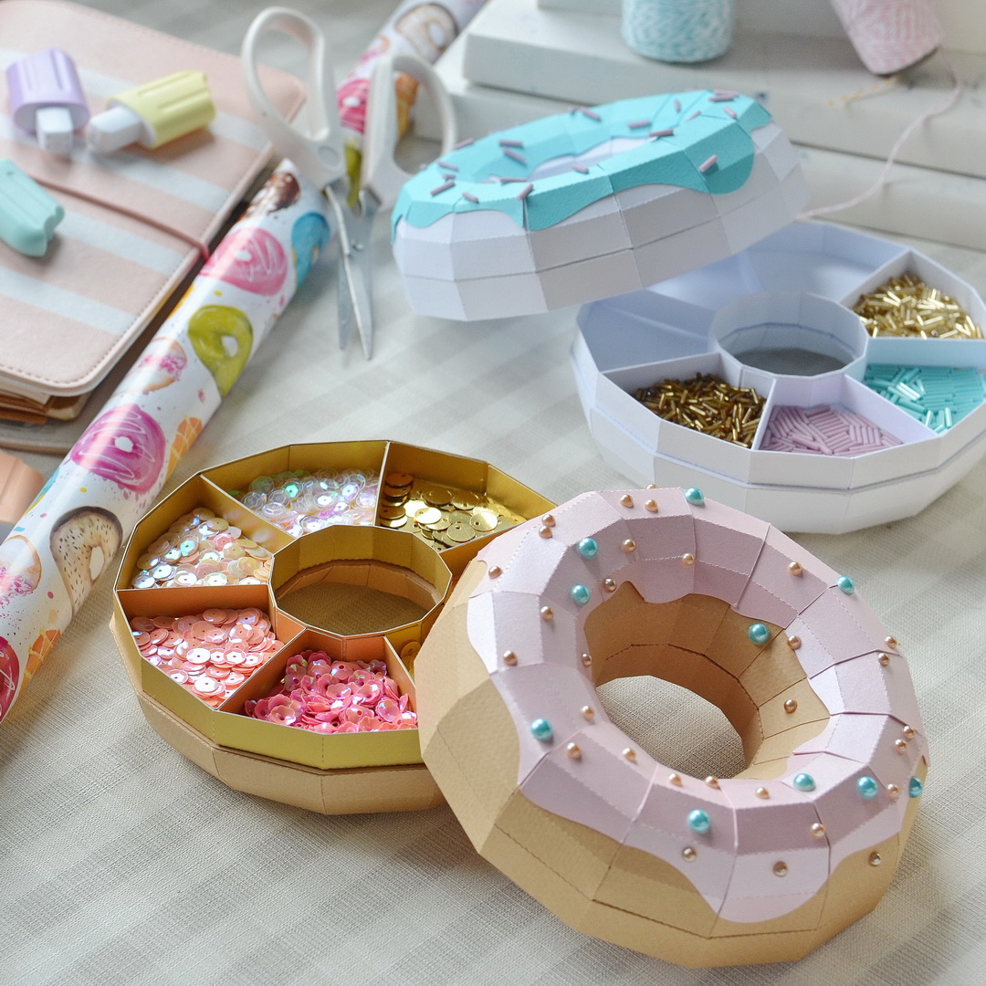 The 3d Donut box SVG template | Inspire Uplift