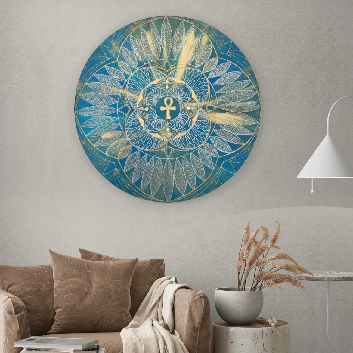 Ankh mandala Egyptian pattern Sacred geometry symbolic art M | Inspire ...