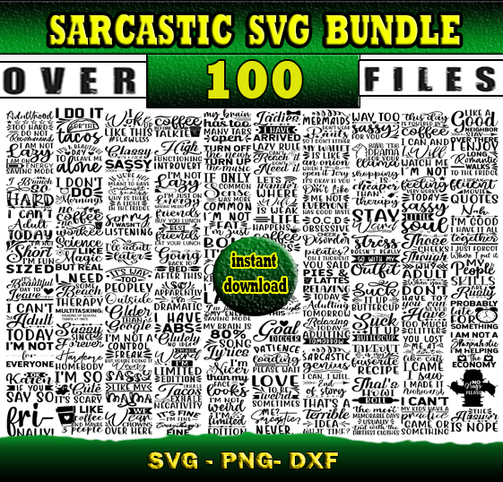 Funny Sarcastic Svg Bundle Fonts Svg Bundle Svg Files For Cr Inspire