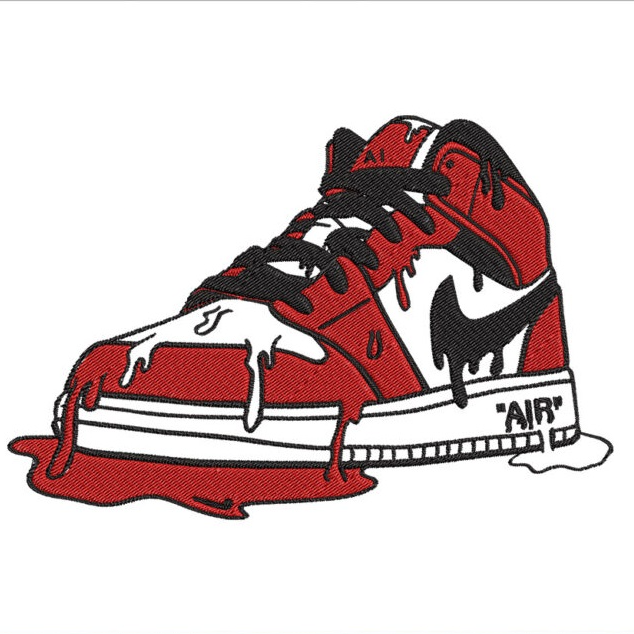 Nike Air Jordan Drip Embroidery Designs File, Nike Air Jorda | Inspire ...