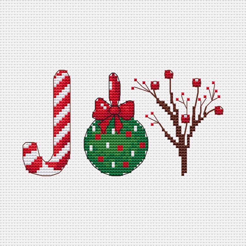JOY - cross stitch pattern PDF Cross Stitch Pattern - Christ | Inspire ...
