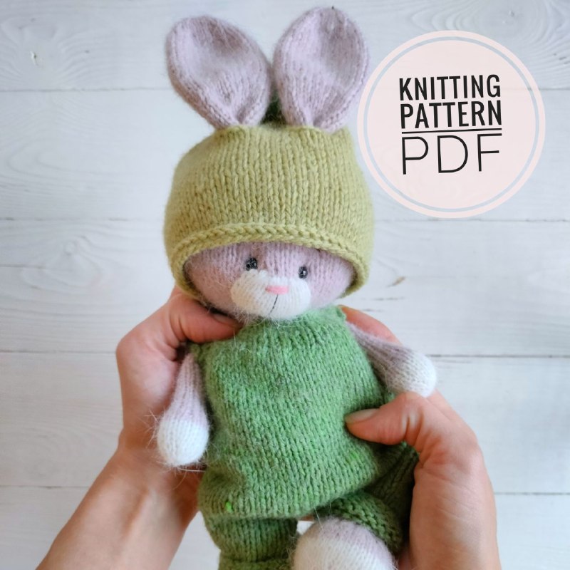 Bunny KNITTING pattern, knitting toy tutorial, diy plush toy | Inspire ...