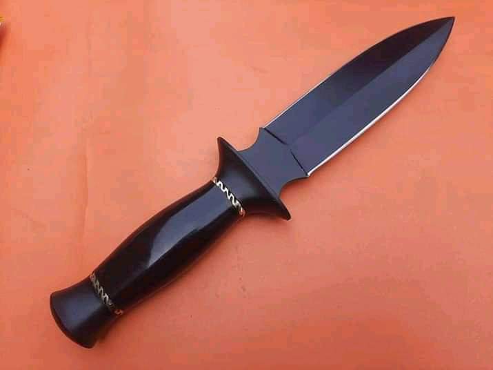 CarbonSteel knife, Hunting knife with sheath, fixed blade Ca | Inspire ...