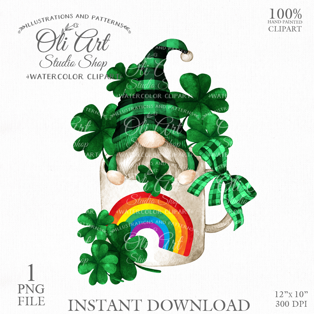 St. Patricks Day Gnome Clip Art. Profession clip art, Hand D - Inspire ...