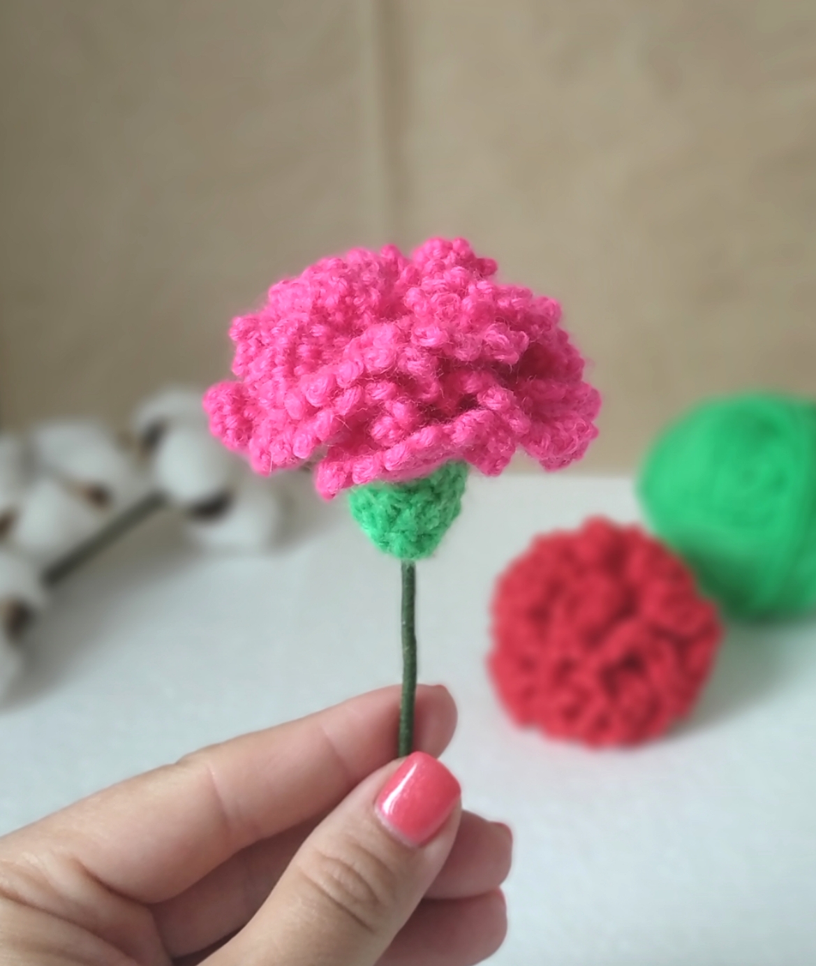 Crochet Pattern Carnation - Crochet Flower pin - PDF Tutoria | Inspire ...