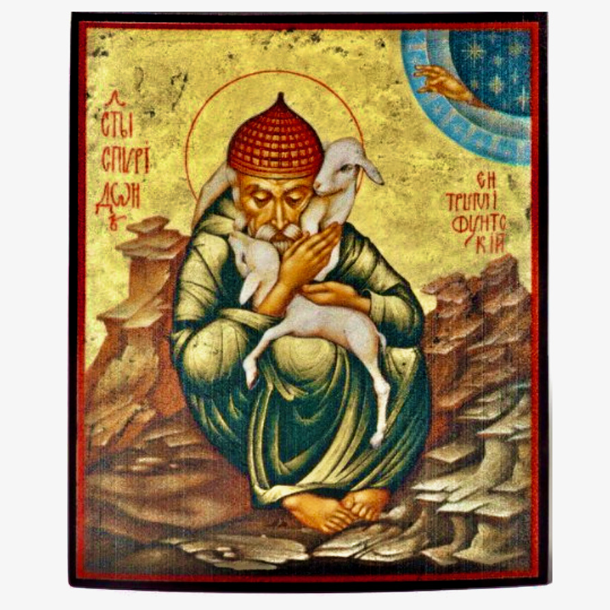 St Spiridon Trimifuntsky | High quality serigraph icon on wo - Inspire ...