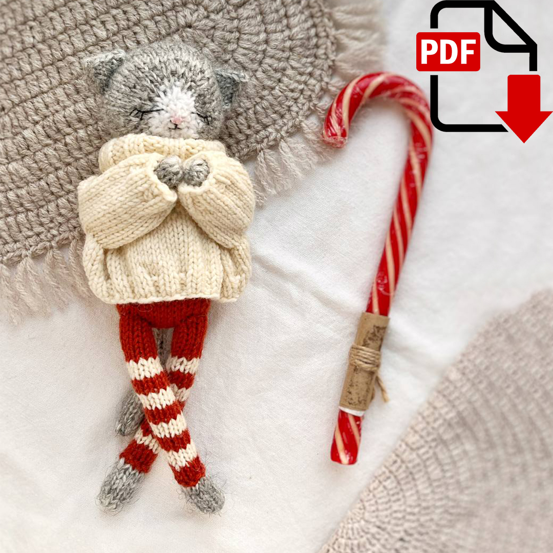 Mia the Kitty knitting pattern. Cute cat pattern. English an | Inspire ...