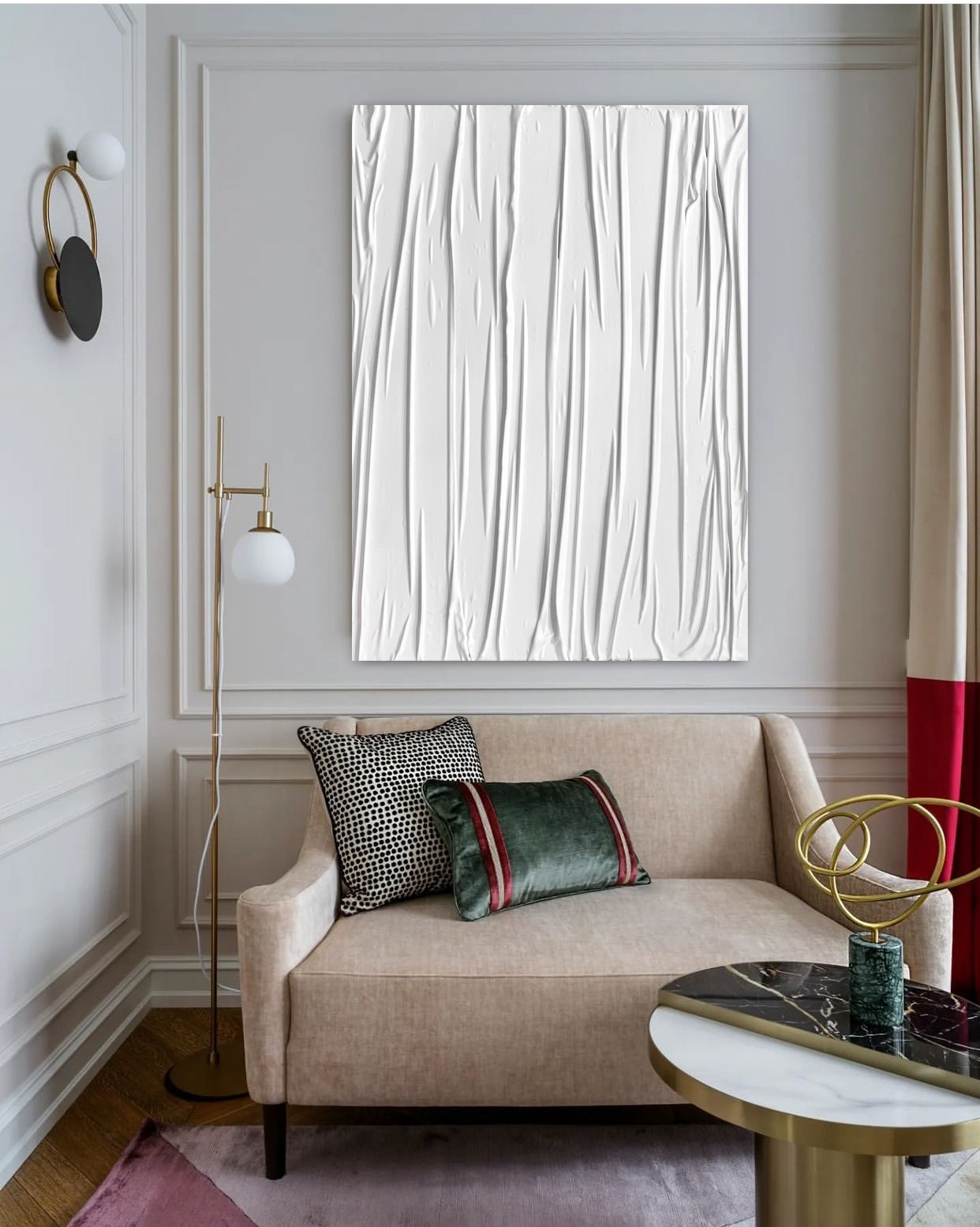 Gold Leaf Abstract, Modern Acrylic Painting on Canvas, Large | Inspire ...