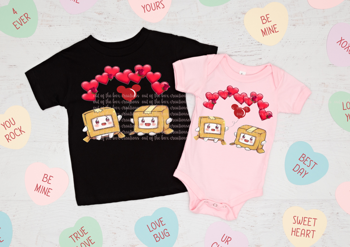 Lankybox Boxy holding Mickey mouse Ballons - PNG Sublimation | Inspire ...