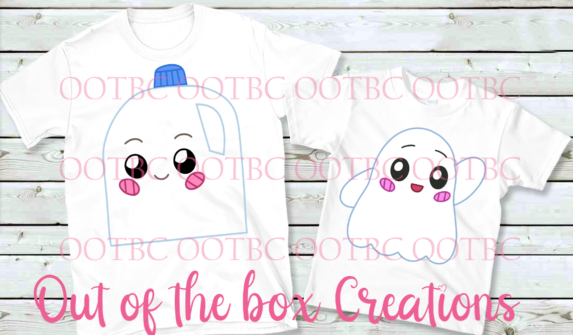 Milky and Ghosty Lankybox Sublimation PNG SVG - Inspire Uplift