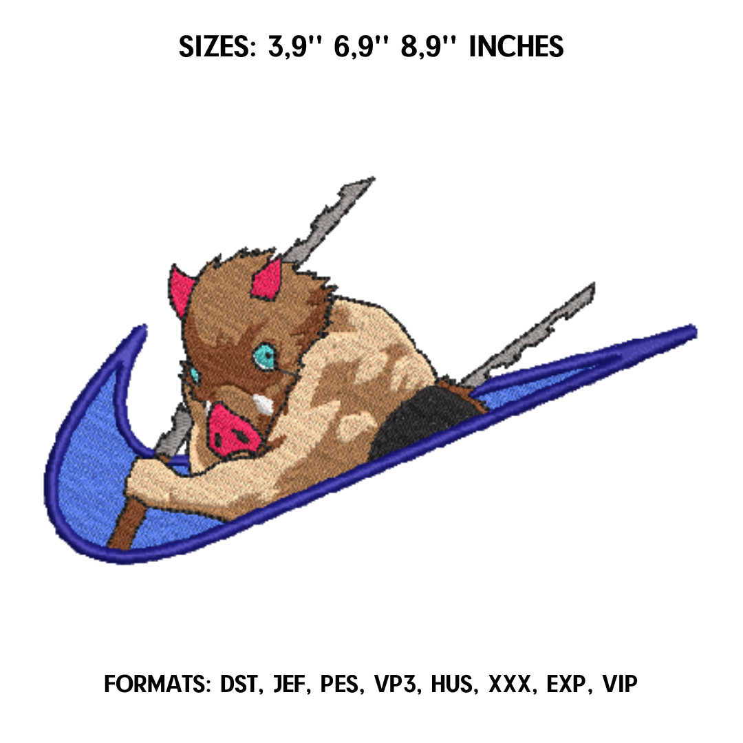 Inosuke Embroidery Design File/ Kimetsu no yaiba Anime Embro | Inspire ...