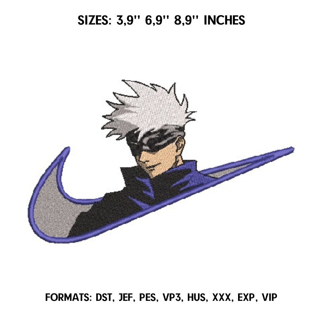 Gojo Satoru Embroidery Design File/ Jujutsu Kaisen Anime Emb - Inspire ...