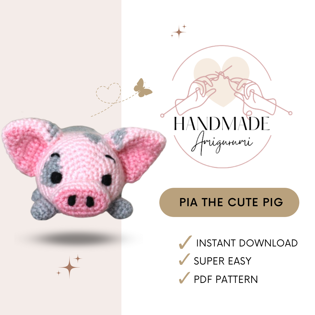 Pia the cute Pig amigurumi doll pattern for your children's, | Inspire ...