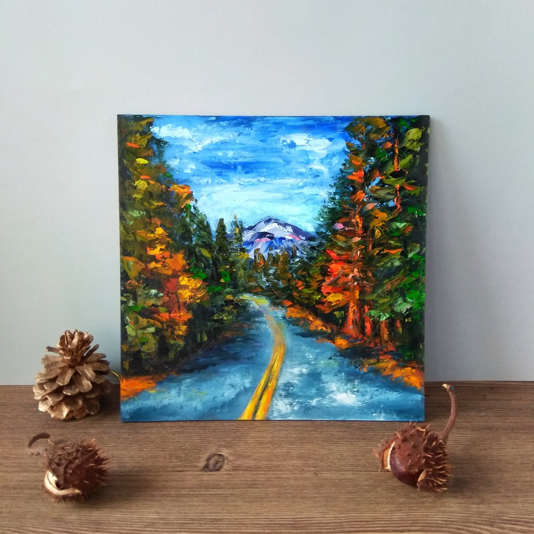 Sequoia California Painting Original Art Sequoia National Pa - Inspire ...