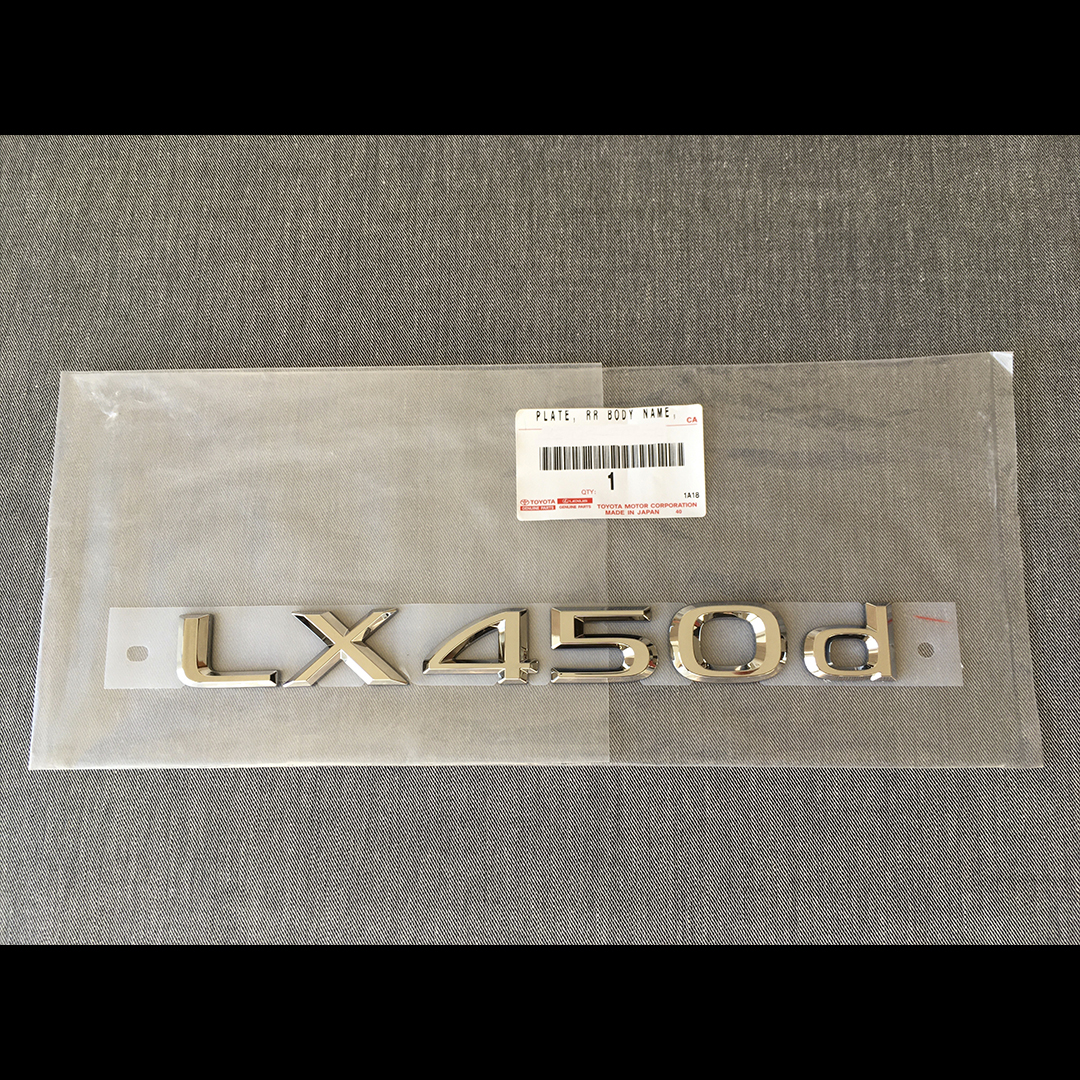 Toyota Lexus LX450d Chrome Rear Emblem Badge Lexus LX450d | Inspire Uplift