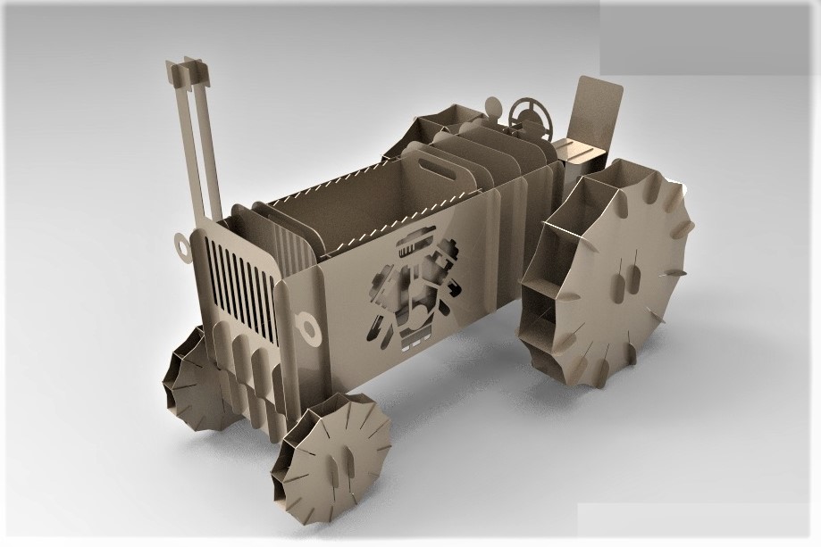Digital Template Cnc Router Files Cnc Brazier - Tractor File | Inspire ...