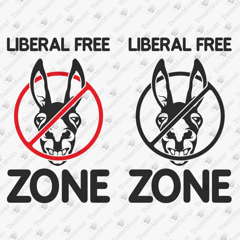 Liberal Free Zone Political Activism SVG Vinul Cut File - Inspire Uplift