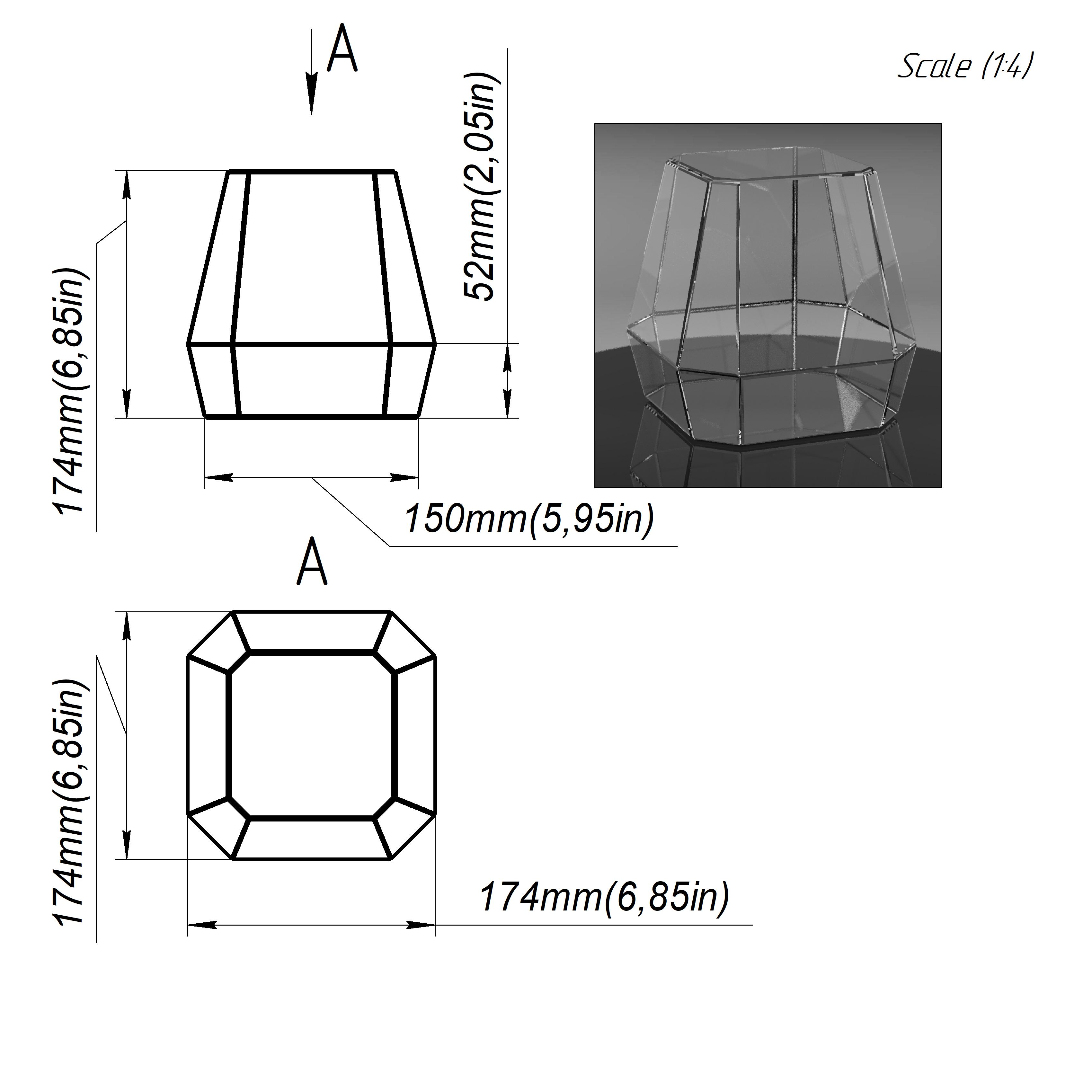 Project 300. Stained glass printable pattern. Brillant3d | Inspire Uplift
