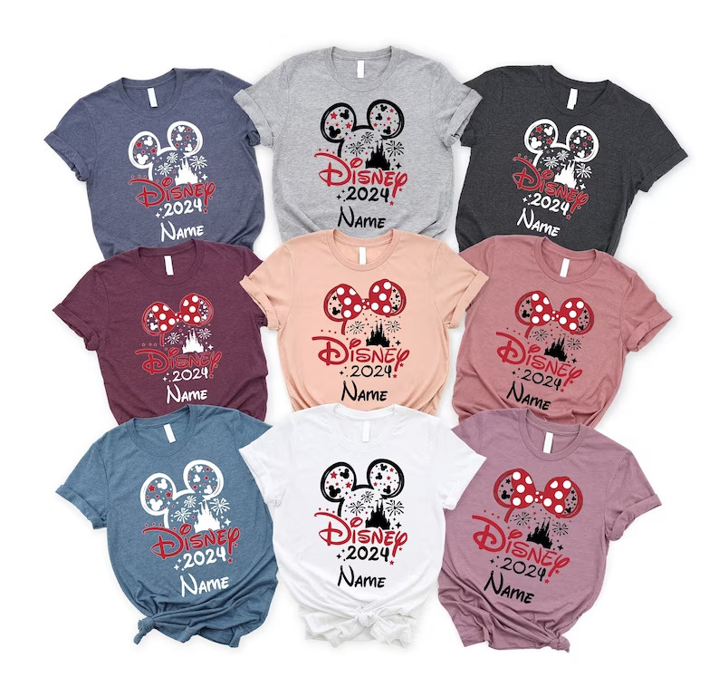 Custom Name Disneyland Matching Family Shirts, Disney Trip 2 | Inspire ...