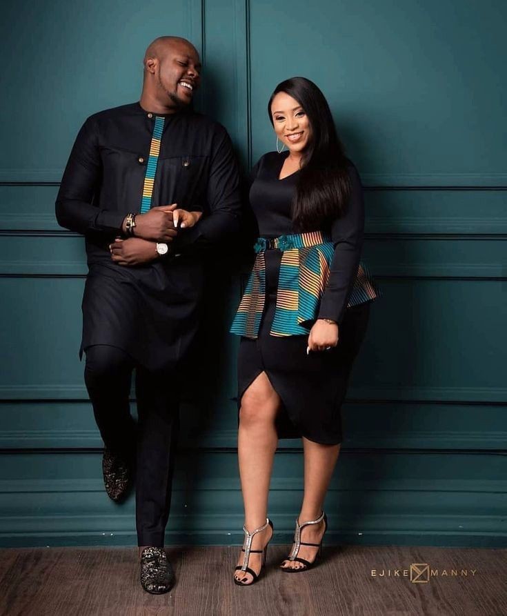 African couples clothing, couple's attire, different sizes a - Inspire ...