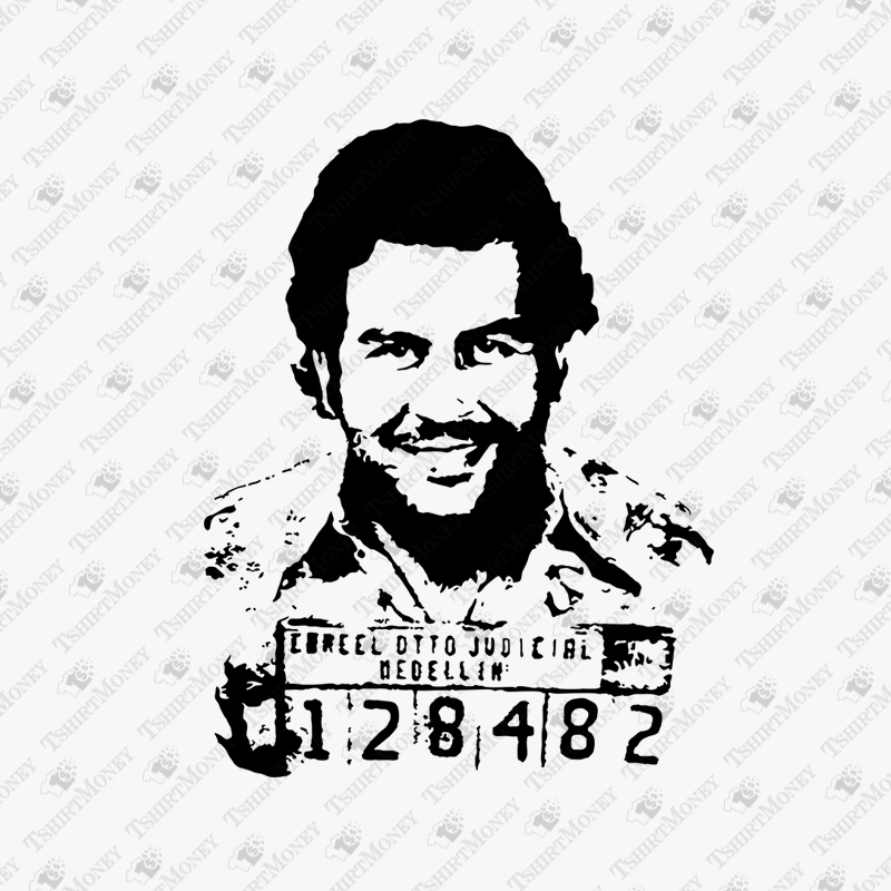Pablo Escobar Mugshot SVG Cut File - Inspire Uplift