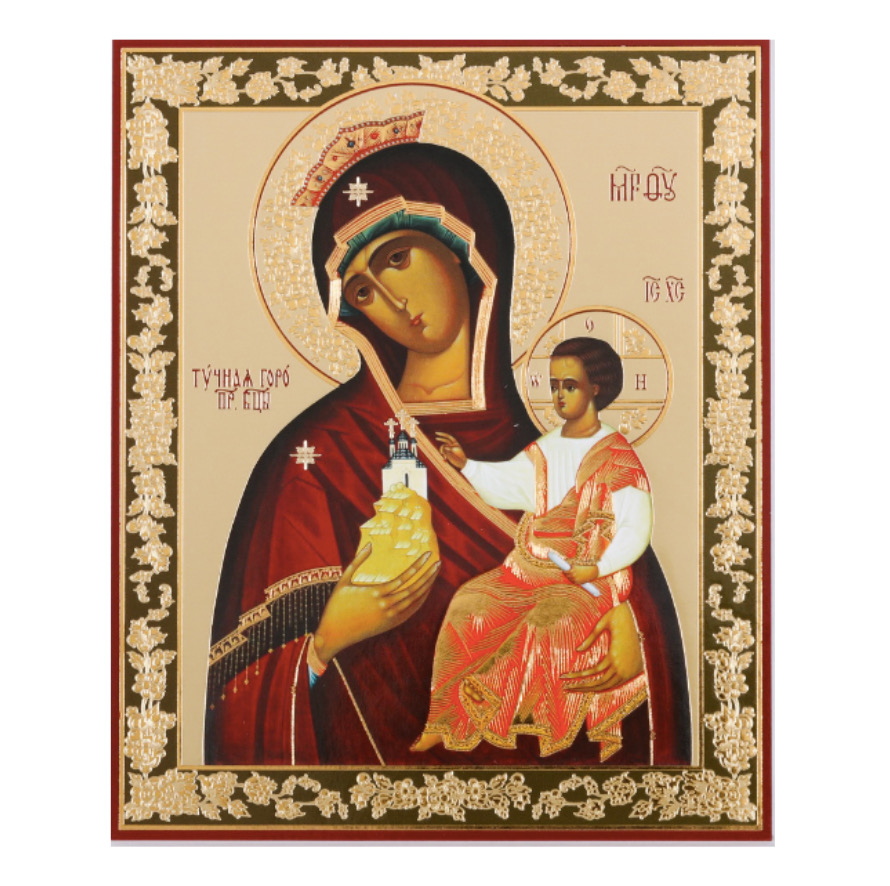Icon of the Mother of God Fat Mountain | Gold foiled icon | Inspire Uplift