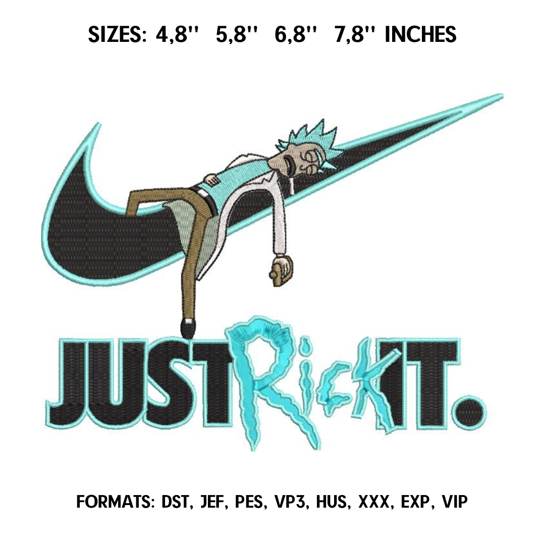 Rick Sanchez Embroidery Design File / Rick and Morty Anime E | Inspire ...