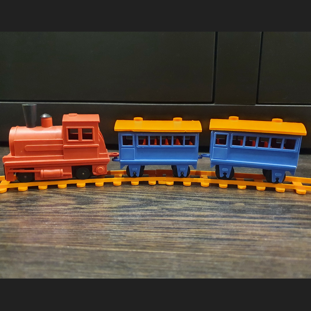 USSR Vintage Wind up Toy Mechanical Railroad Set 1980s | Inspire Uplift