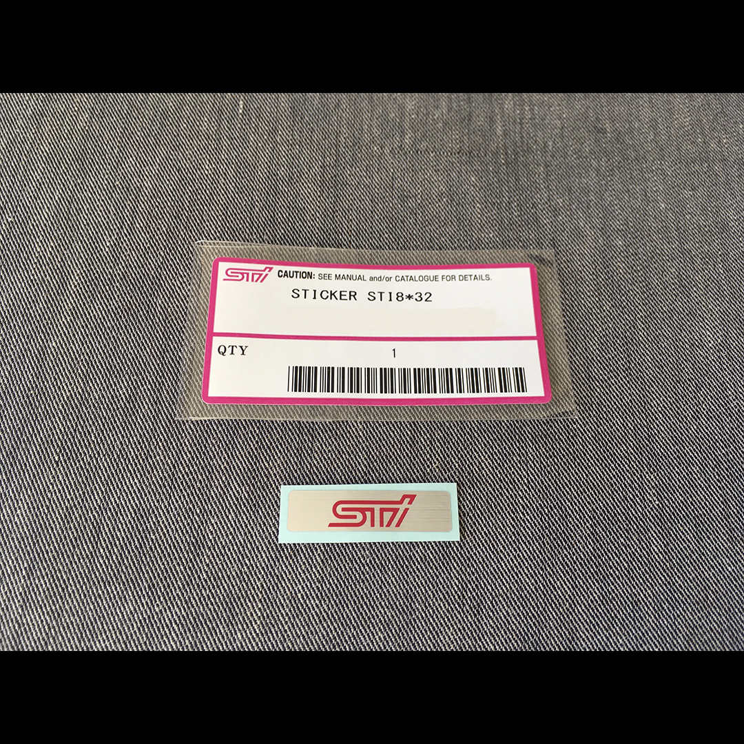Subaru Genuine STI Decal Sticker | Inspire Uplift