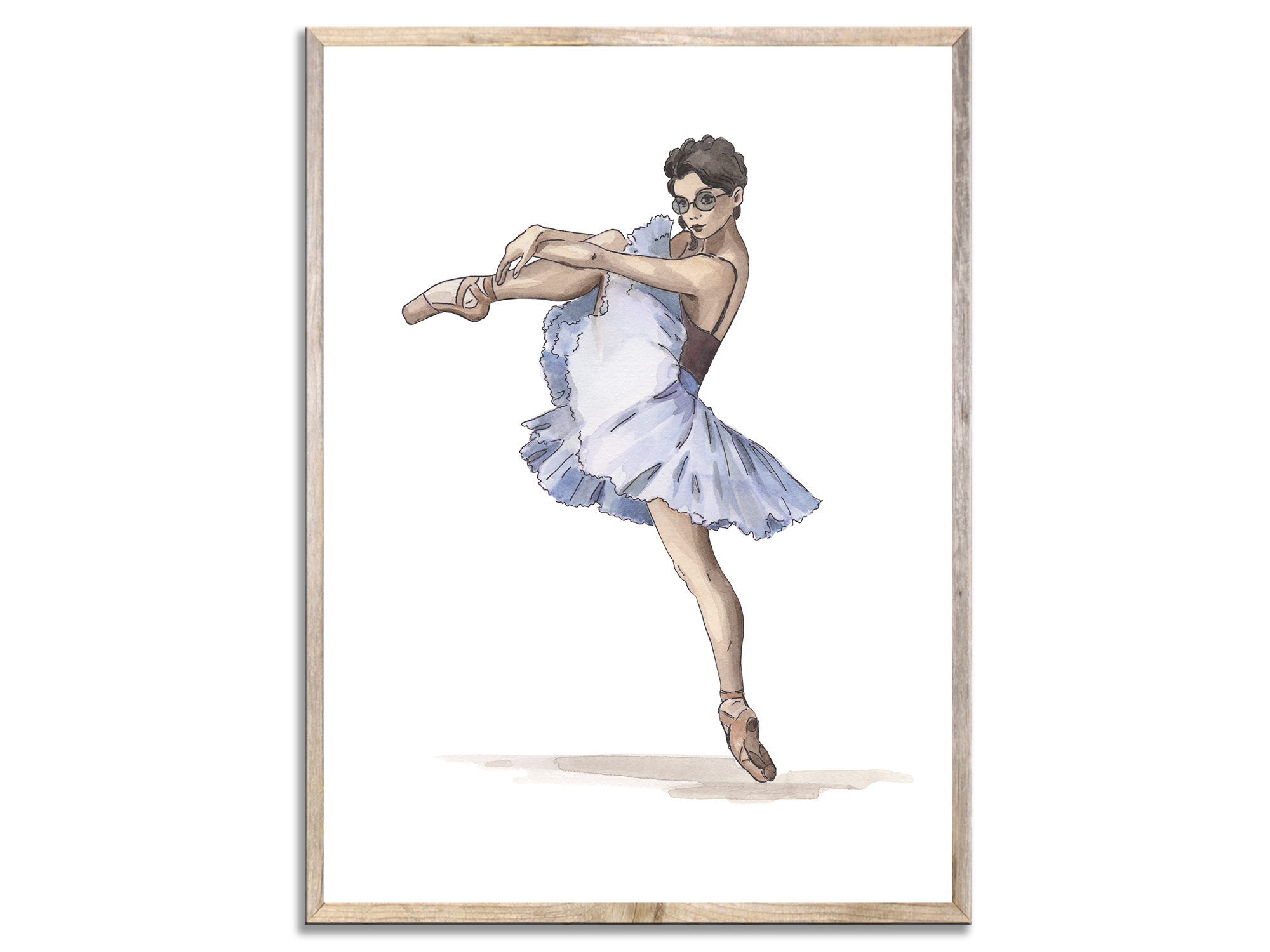 Ballet Dancer Art Ballerina Painting Woman Figure Wall Art | Inspire Uplift