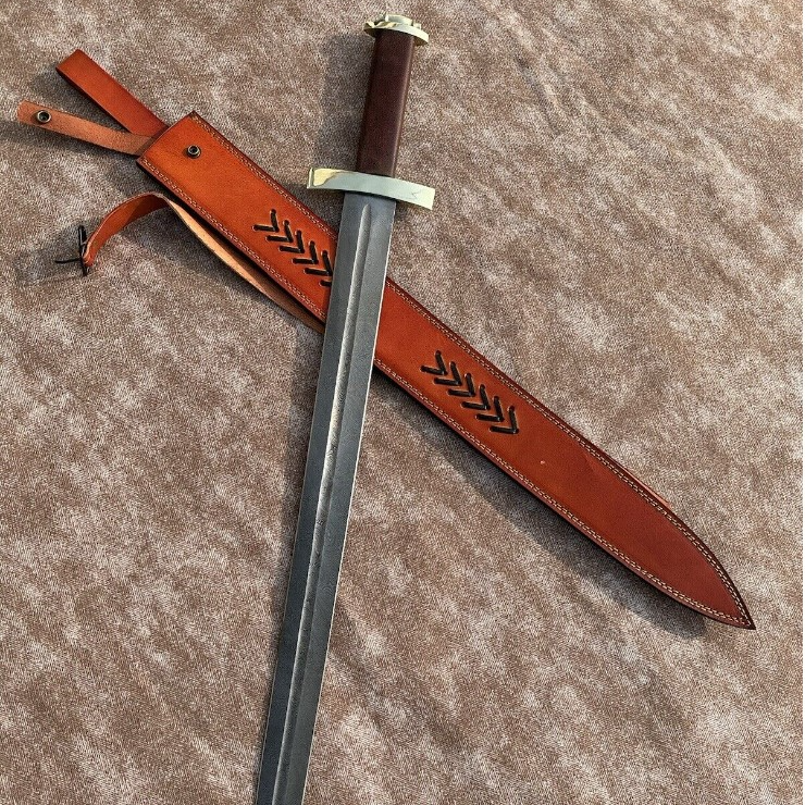 Medieval Warrior Sword, Handmade Damascus Steel Sword, Vikin | Inspire ...
