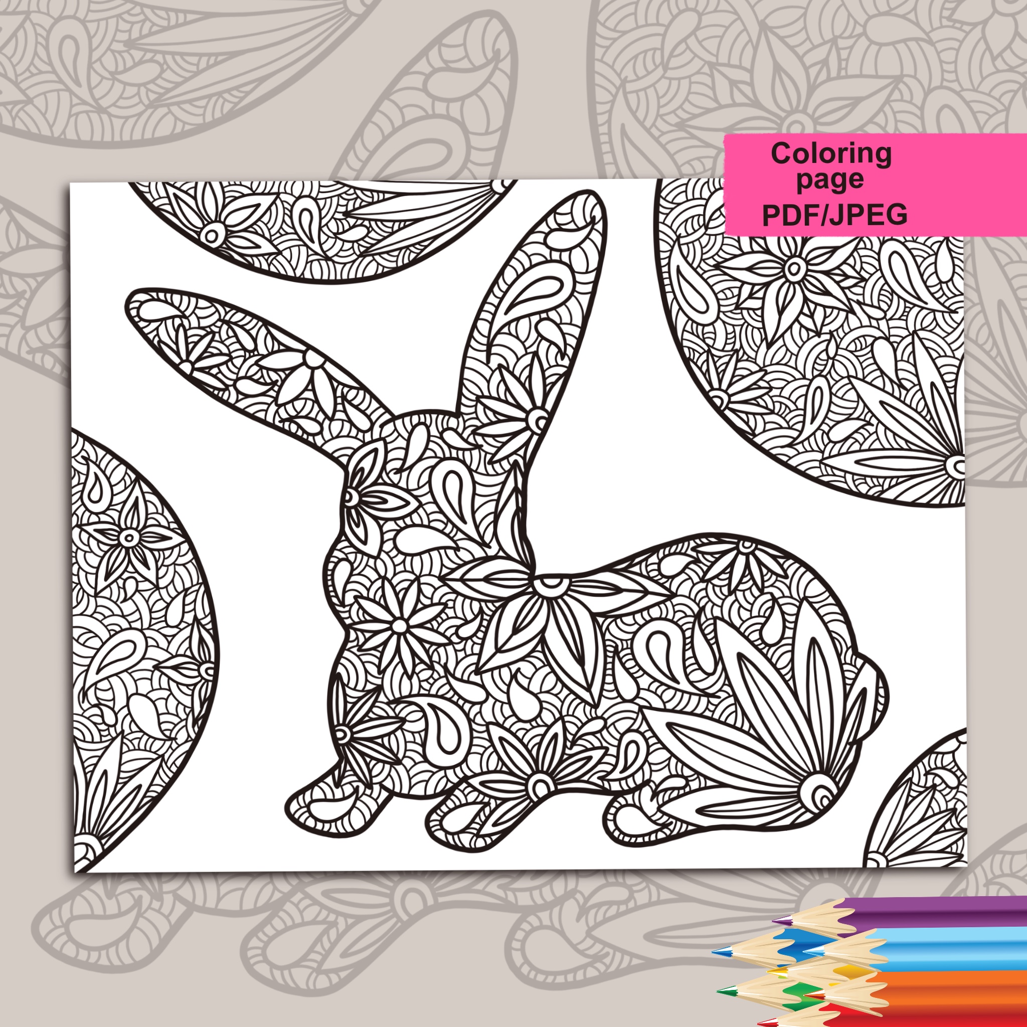 Coloring pages, Coloring page bunny, Coloring pages for adul | Inspire ...