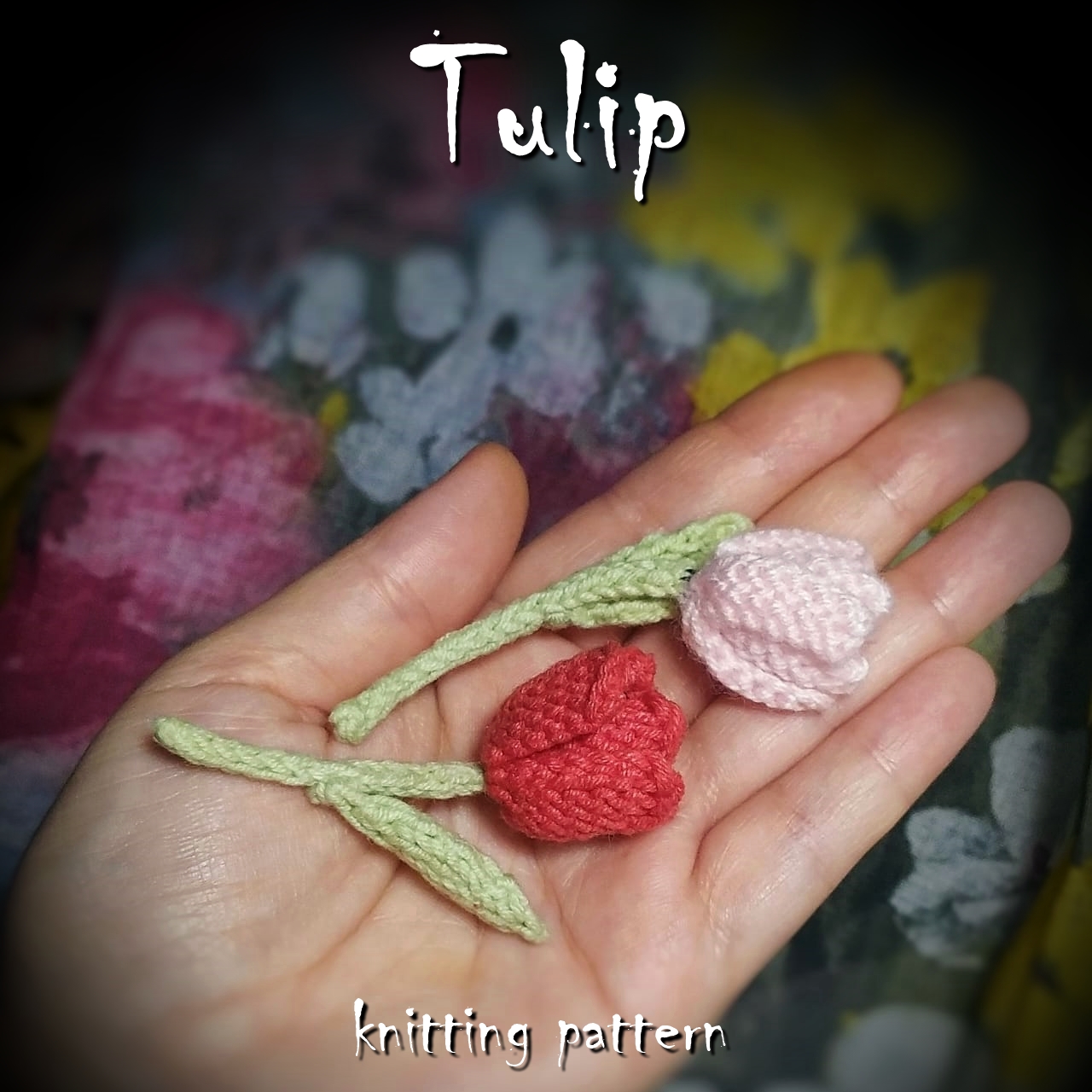 Tulip knitting pattern, flower knitting pattern, amigurumi - Inspire Uplift