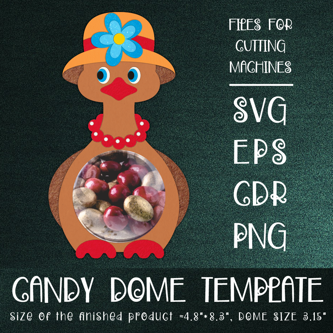 Duck Candy Dome | Paper Craft Template - Inspire Uplift
