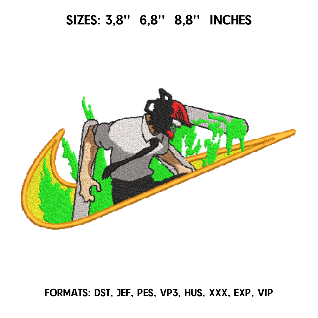 Chainsaw Man Embroidery Design File / Chainsaw man Anime Emb - Inspire ...