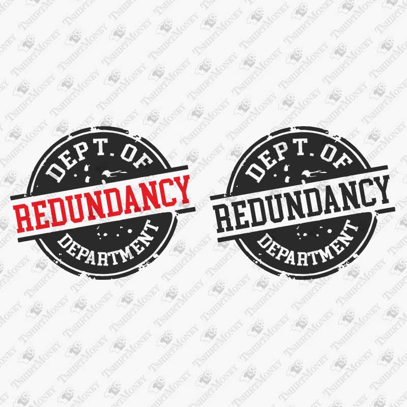 Department Of Redundancy Department Fun Joke SVG Cut File - Inspire Uplift