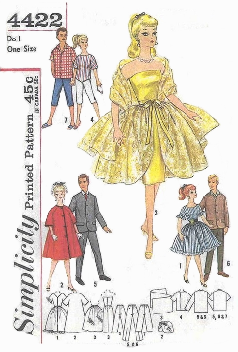 Barbie Vintage Sewing Pattern PDF Fashion Dolls size 11 1/2 | Inspire ...