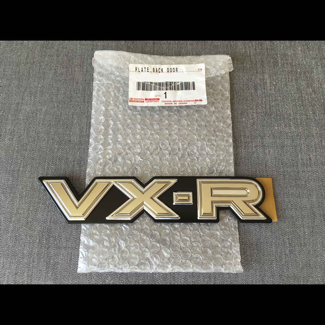 Toyota VX-R Rear Emblem Badge for Land Cruiser 80 VX-R | Inspire Uplift