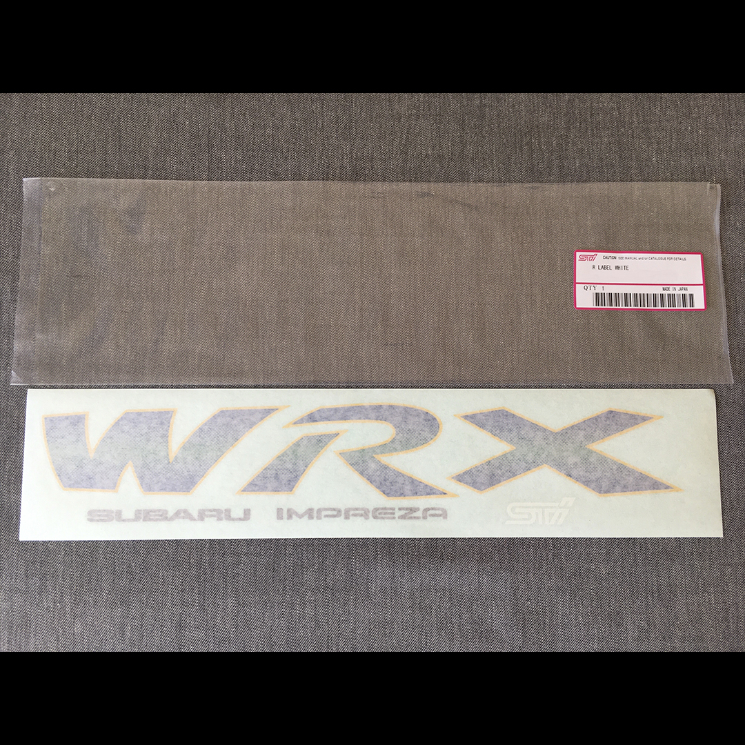 Subaru Genuine Impreza WRX STI White Rear Decal Sticker | Inspire Uplift